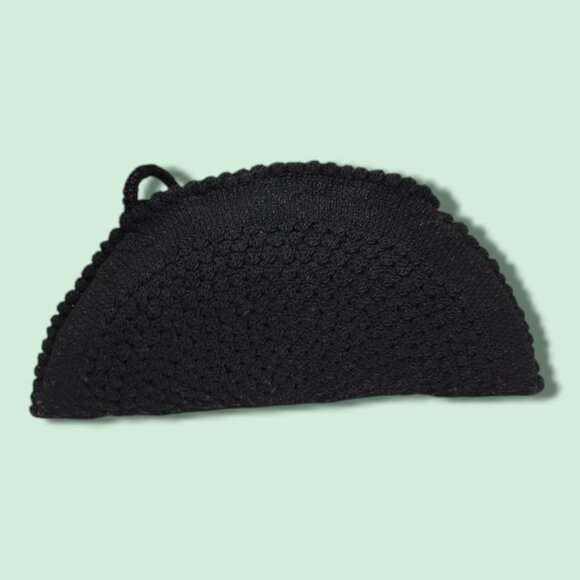 Bags | Mcm Vintage Clam Shell Style Crochet Handbag Purse Bag Granny ...